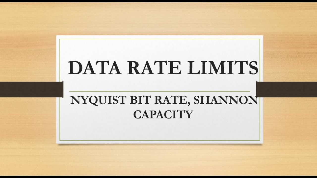 DATA RATE LIMITS Nyquist Bit Rate Shannon Capacity YouTube data-rate-limits-nyquist-bit-rate-shannon-capacity-youtube