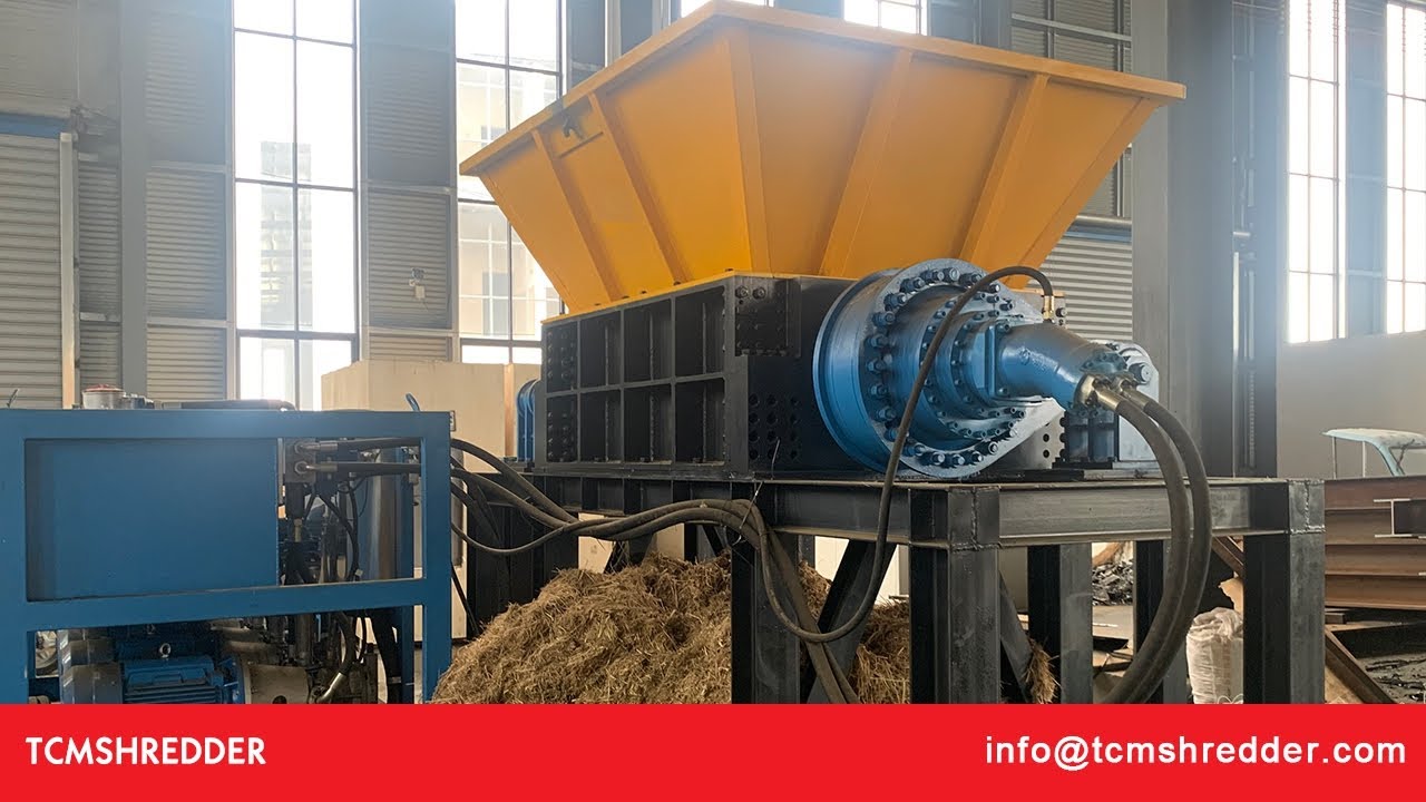 tire shredder ningbo hot sales plastic crusher machine - YouTube