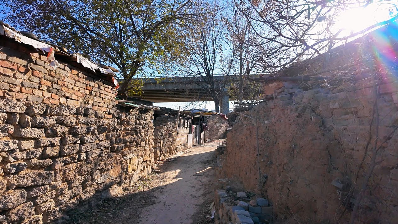 【4K UHD】Walking in China's rural areas, villages on the edge of the ...