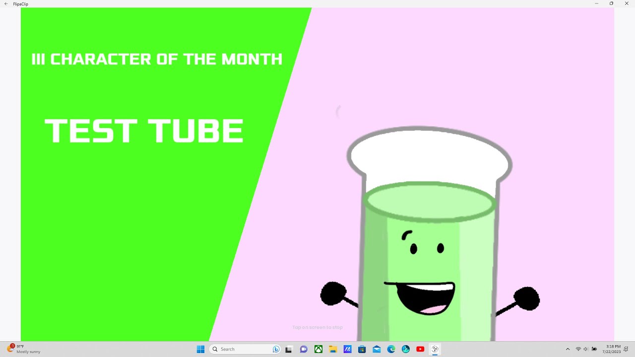 III character of the month: Test Tube! - YouTube
