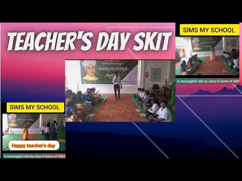 A Messageful skit performed by Class-9 Gems @SIMS #education #teachers ...