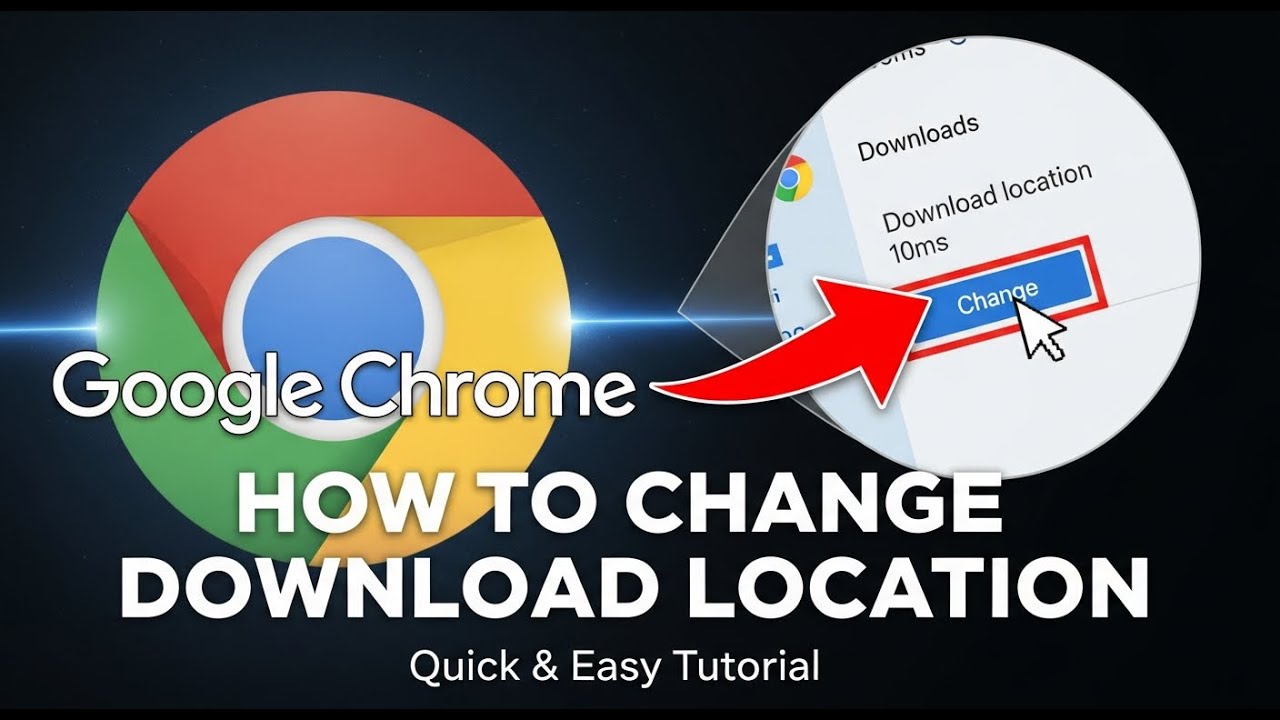 How to Change the Download Location in Google Chrome - YouTube