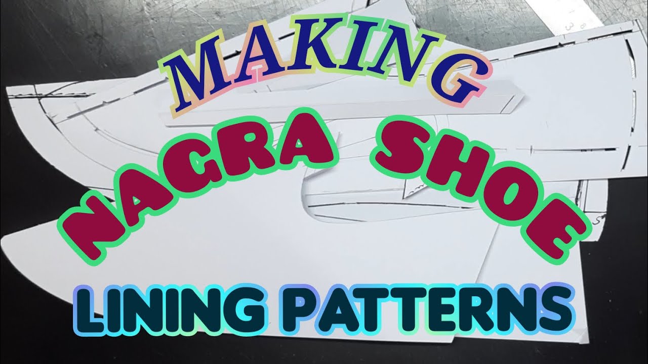 Learn shoe designing chapter -78 (making nagra shoe lining pattern ...