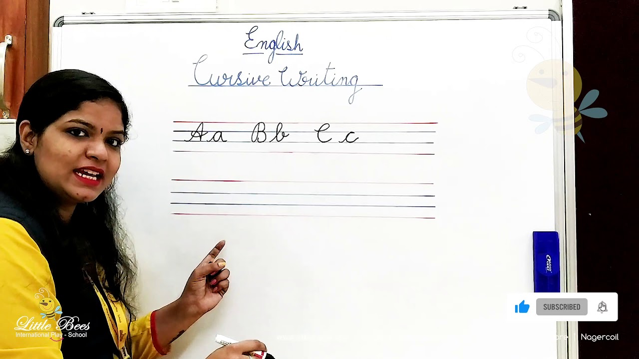Cursive Letter - Dd | Cursive Writing | Little Bees International Play ...