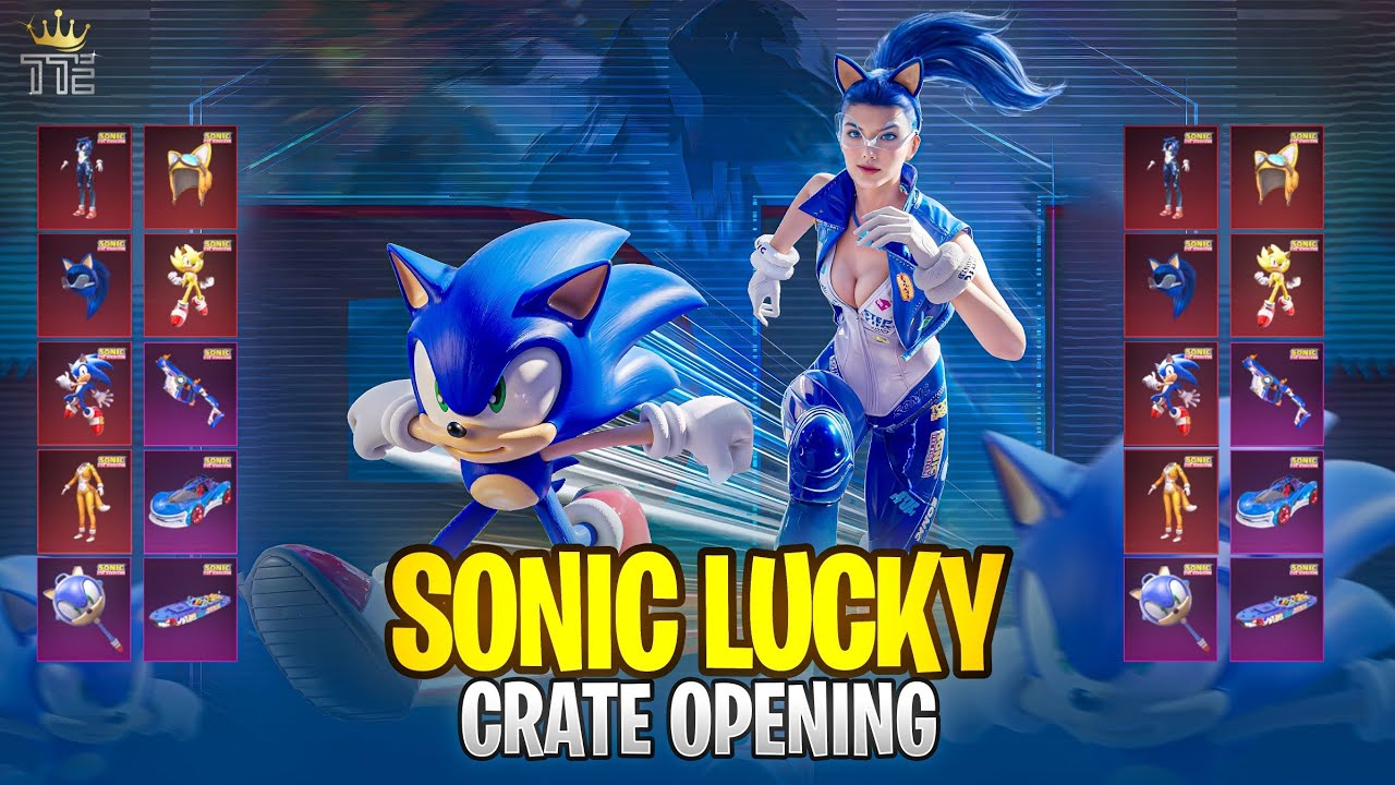 SONIC CRATE | LUCKY CRATE OPENING | BGMI CRATE OPENING 2025 - YouTube