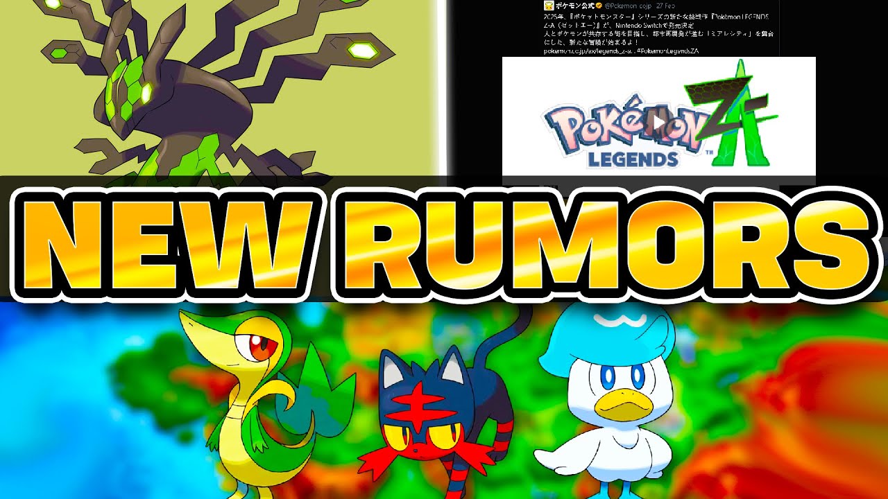 POKEMON NEWS & LEAKS?! 7 MEGA EVOLUTIONS in Legends ZA & NEW TRAILER IN ...