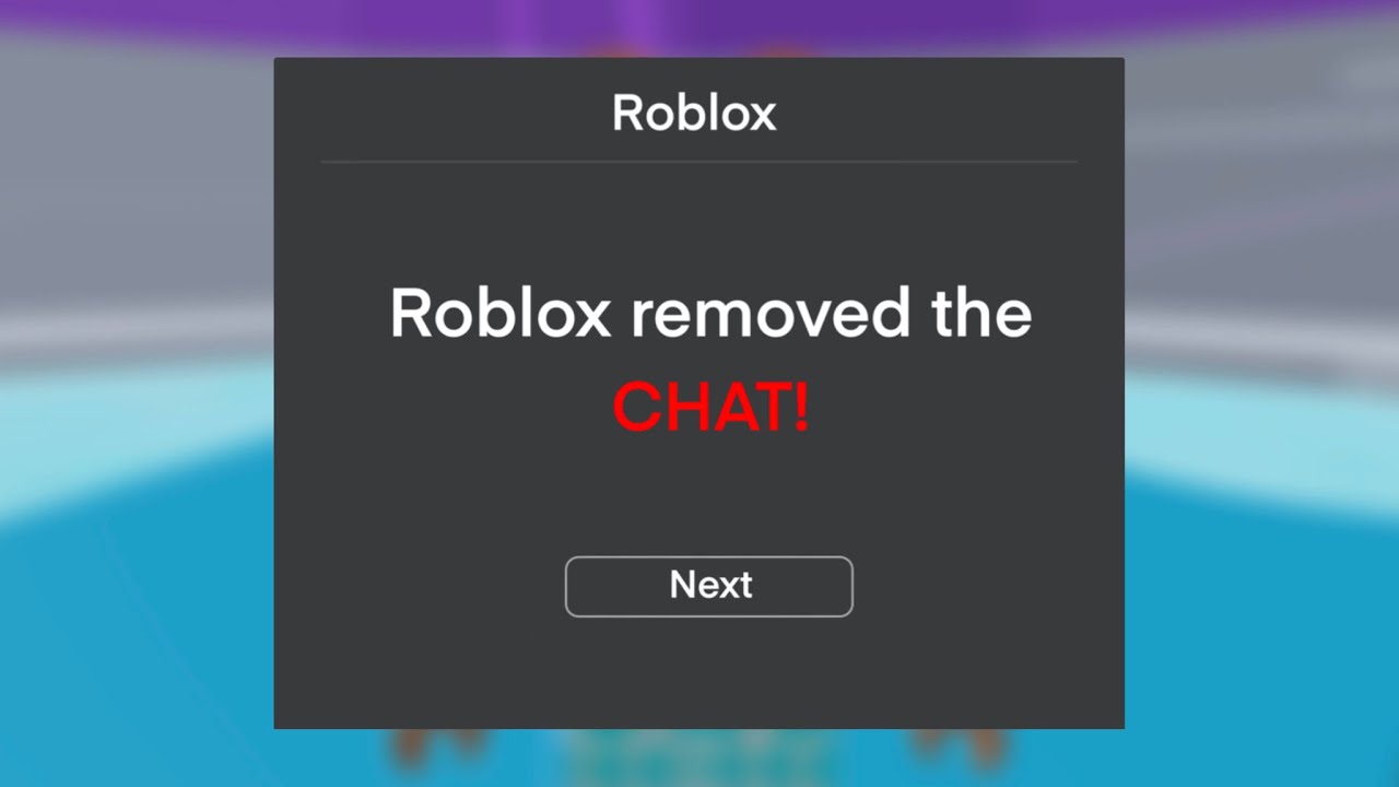 what if roblox removed the chat 🫤 - YouTube