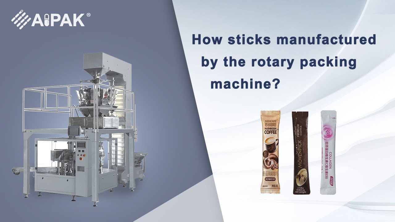 How sticks manufactured by the rotary packing machine? - YouTube