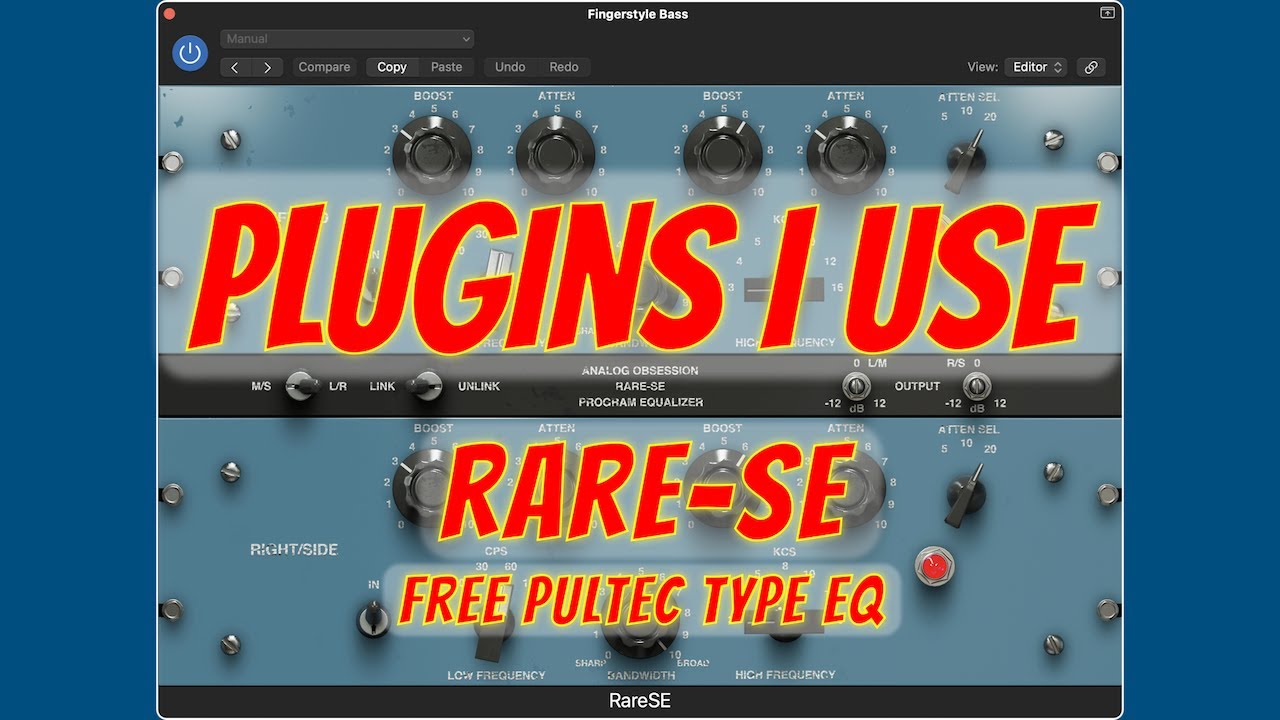 Plugins I Use - Rare-SE, Pultec emulation with mid side capability ...
