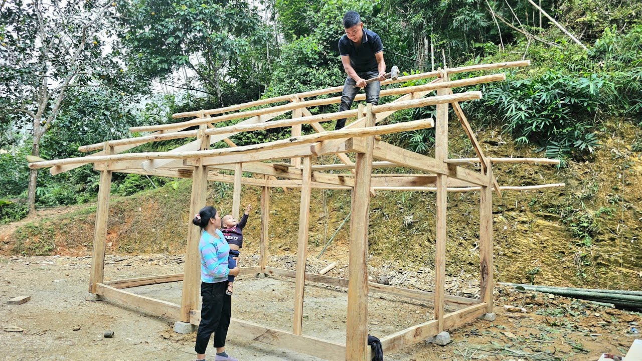 How to make a wooden kitchen - wooden house 2023 | Hà Tòn Chài - YouTube