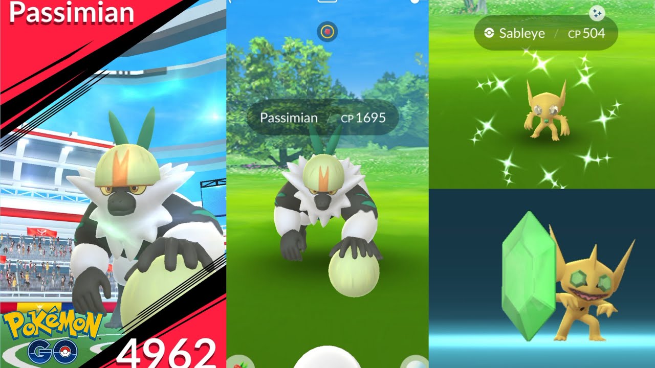 New Debut *Passimian* in Pokemon Go _and Evolve Mega Sableye - YouTube