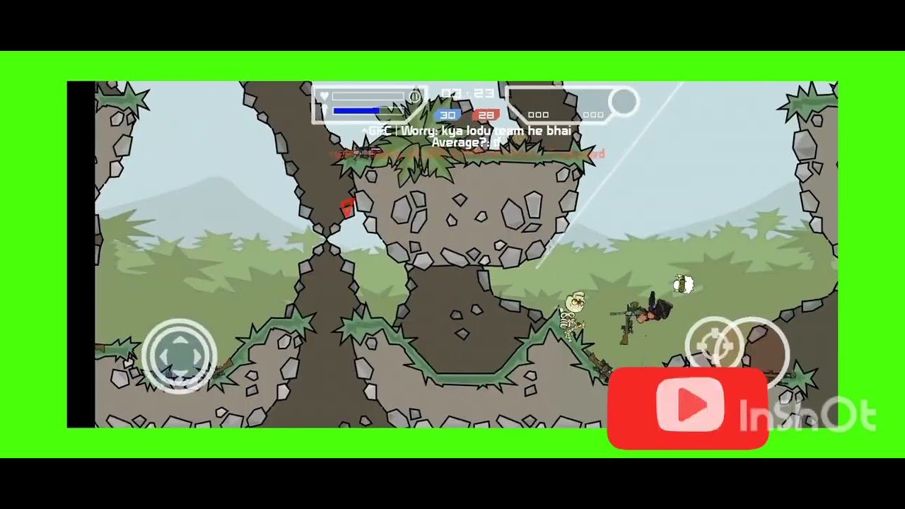 PROS VS PROS 3V3 # mini militia gaming 👌 😎 # op game play - YouTube