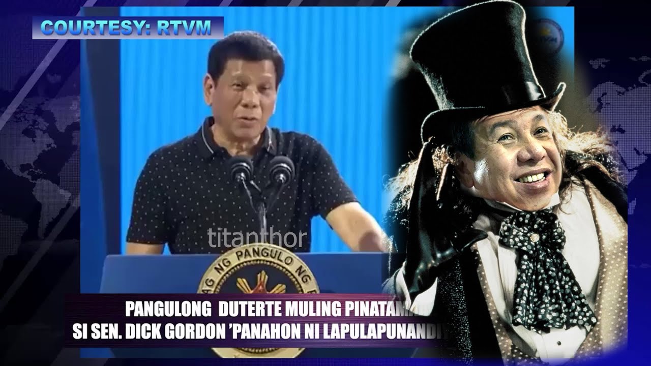 President Duterte call Senator Dick Gordon "Penguin" haha100x - YouTube