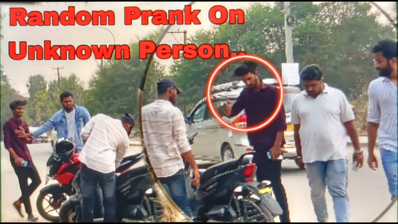 Bike prank #randomvideos prank on unknown person // బైక్ చోరీ (Bike ...