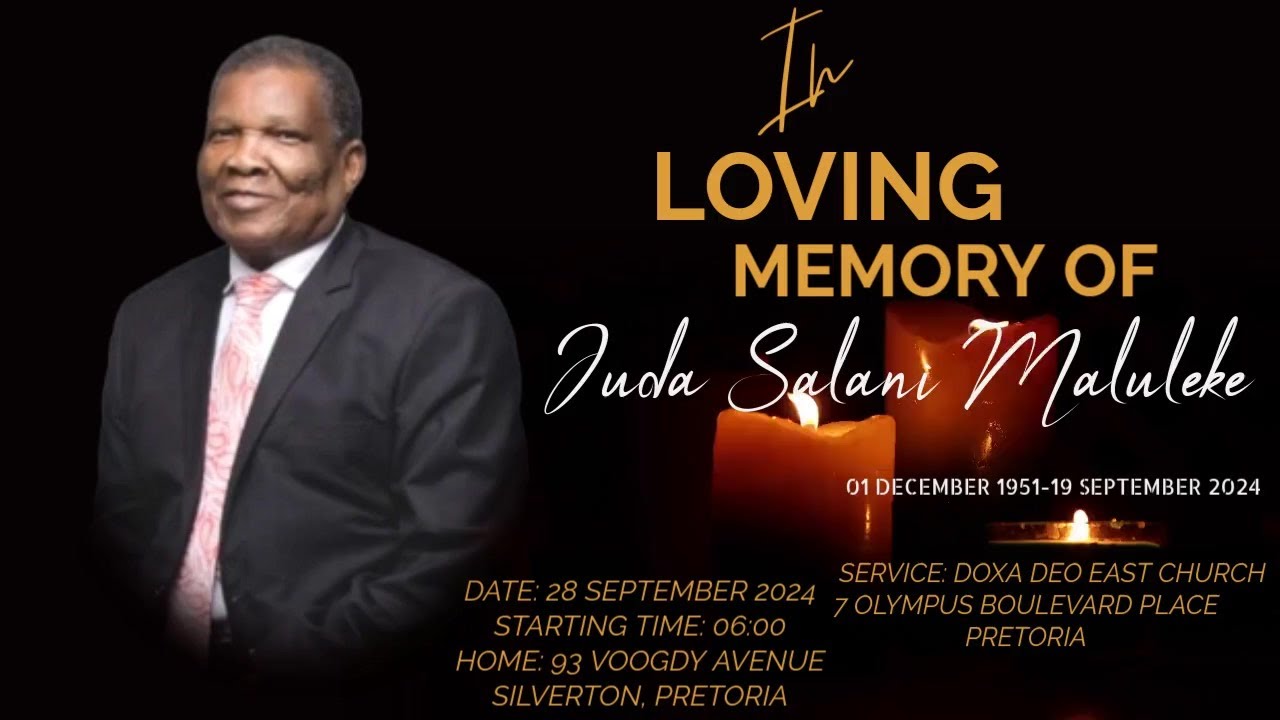 FUNERAL SERVICE OF JUDA SALANI MALULEKE - YouTube