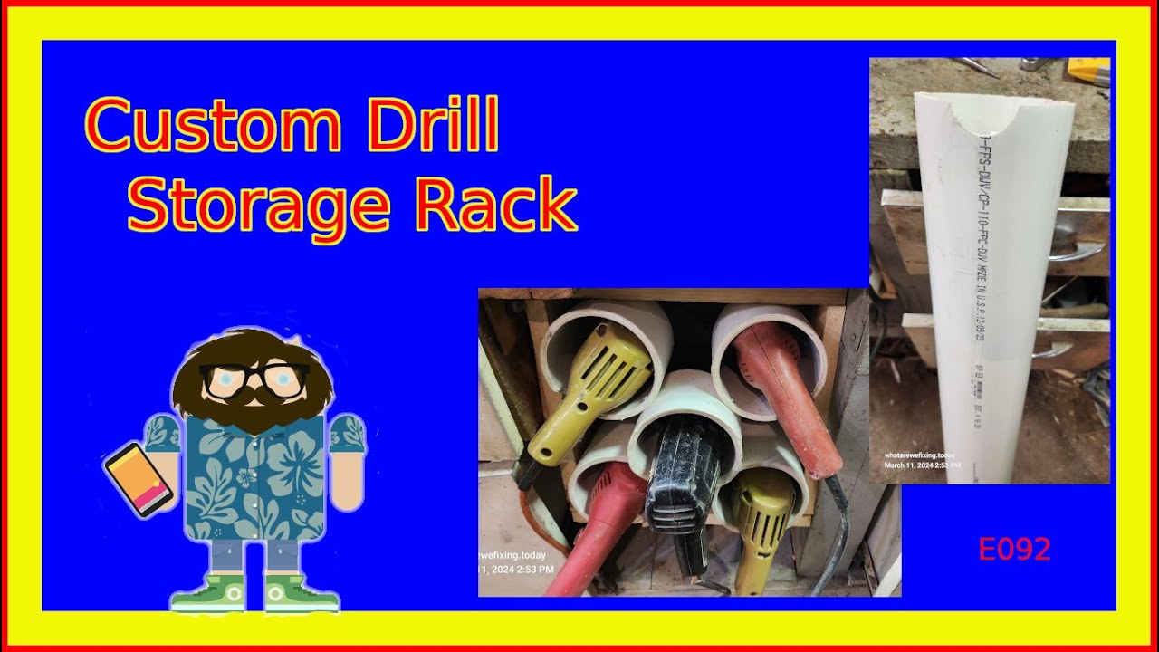 Custom Drill Storage Rack - YouTube