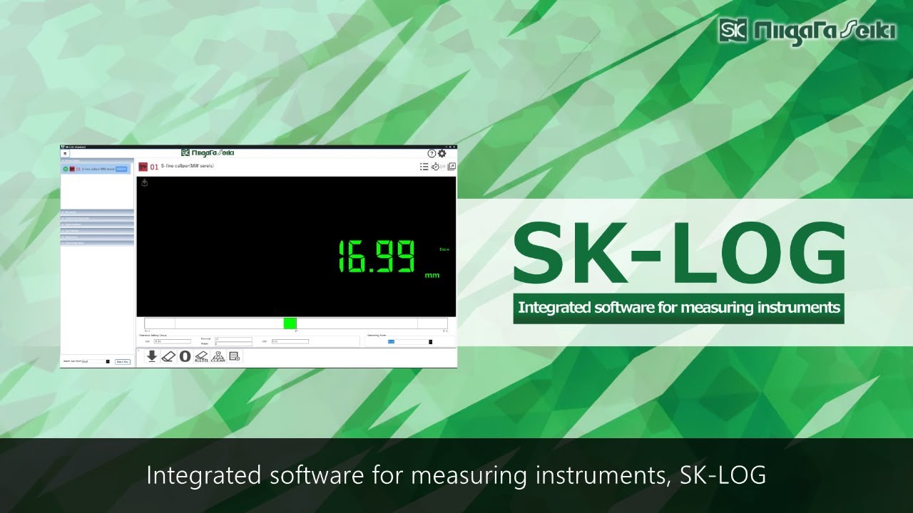 SK-LOG - Integrated software for measuring instruments - YouTube