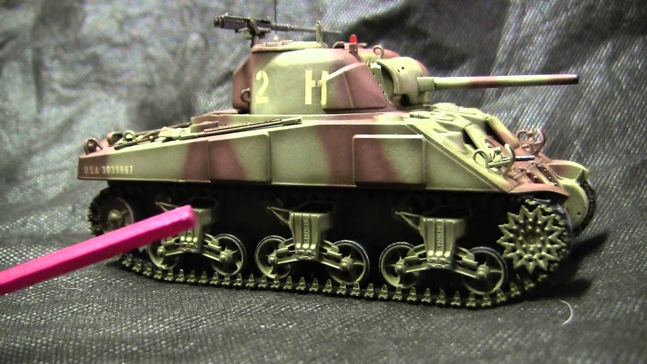 1/35th scale Tamiya Early Production M4 sherman tank - YouTube