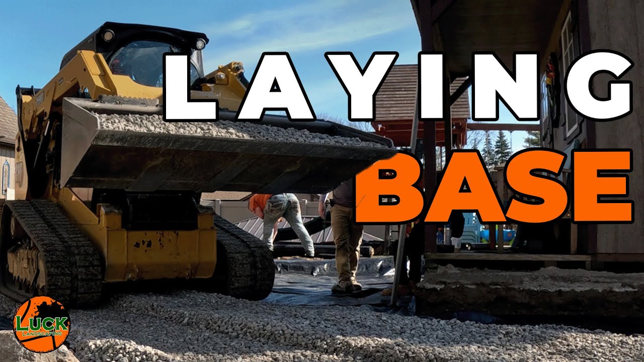 Laying Base for this Outdoor Living Experience | Part 2 - YouTube
