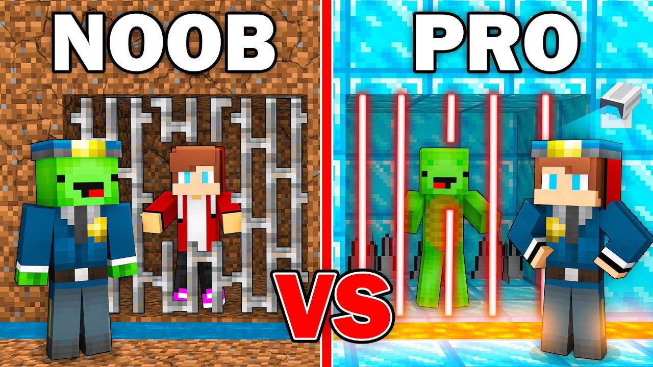 Mikey NOOB vs JJ PRO Prison Survival Battle in Minecraft - Maizen - YouTube