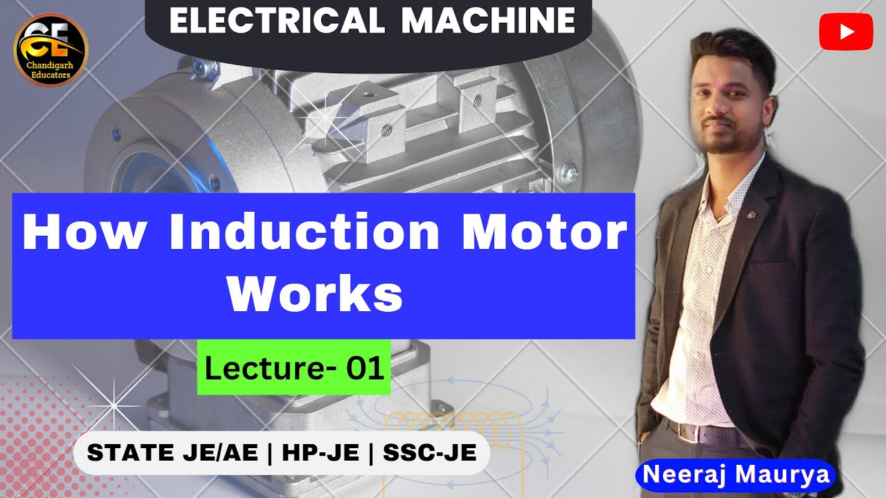 Lec-01 || How Induction Motor Works || Induction Machine || Chandigarh ...
