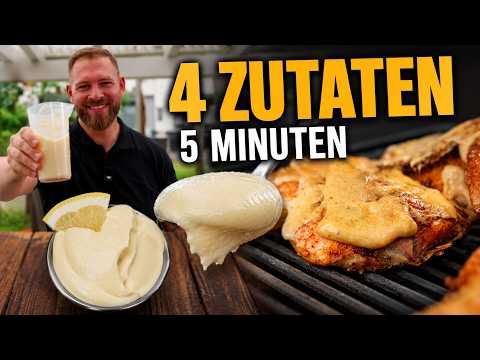 Mit der Knoblauchsauce schmeckt sogar Styropor wie der heilige Gral