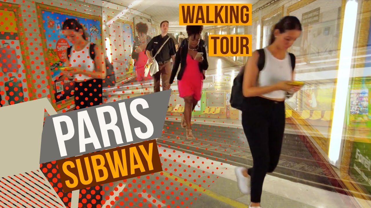 Paris Metro ️ Subway Walking Tour 🇫🇷👍😍 - YouTube