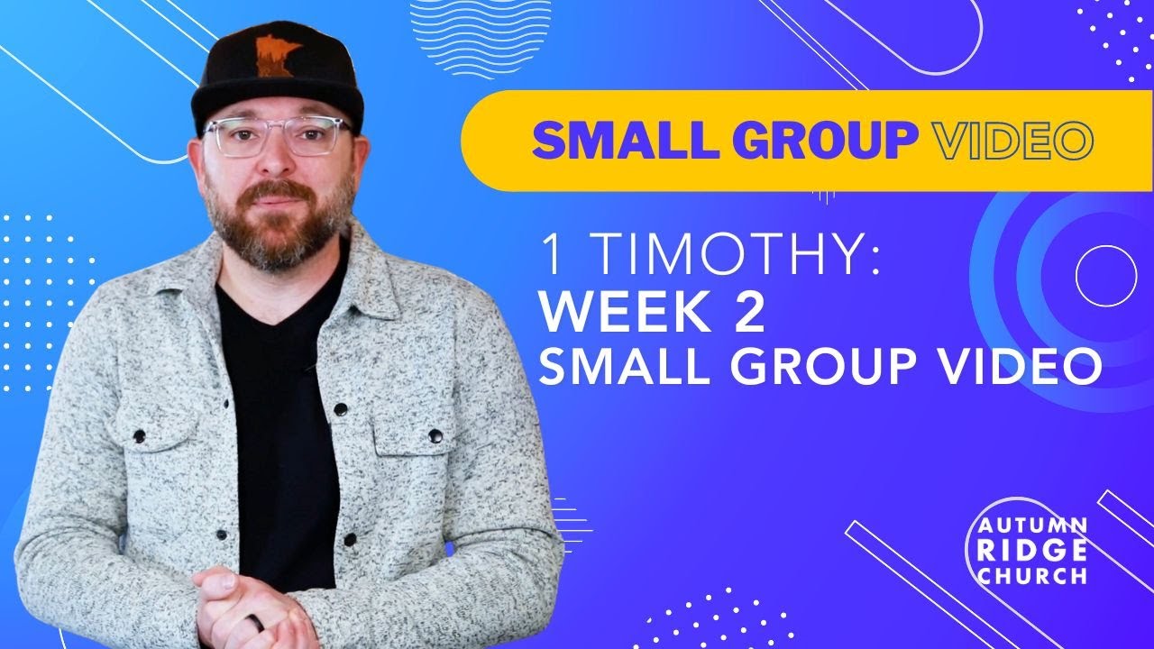 1 Timothy Week 2 SGV - YouTube