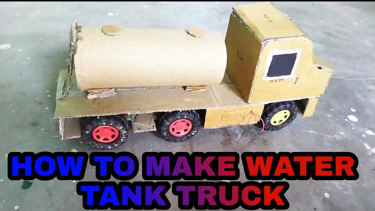 HOW TO MAKE RC WATER TANK TRUCK CARDBOARD || AMAZING - YouTube