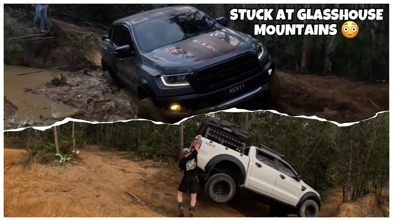 Ford Raptor & Ford Ranger Both Get Stuck At Glass House Mountains 😱 ...