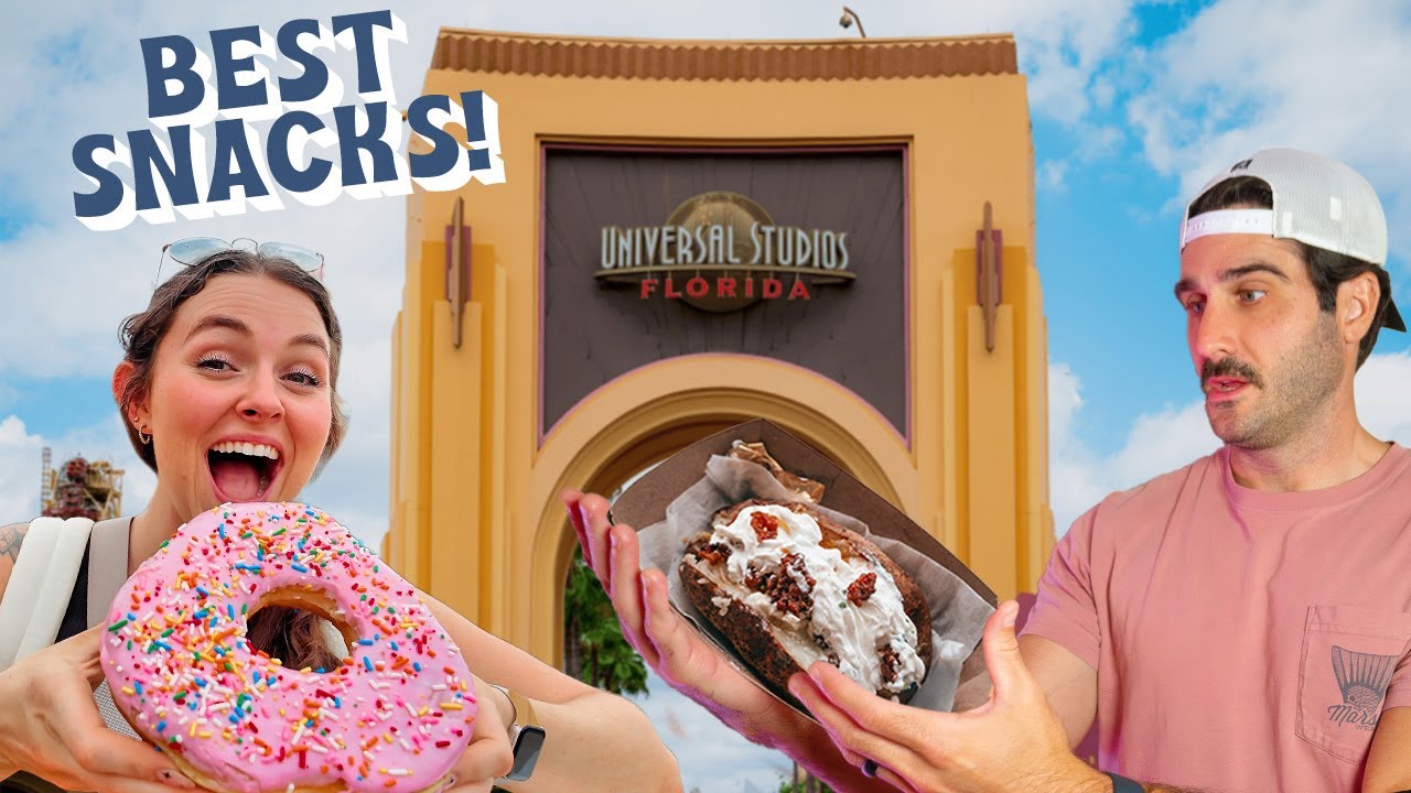 Top 8 Best Snacks At Universal Studios Orlando - YouTube