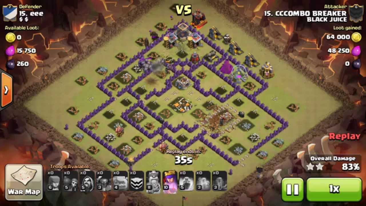 [Clash of Clans] CCC COMBO BREAKER vs 15 $$ - YouTube