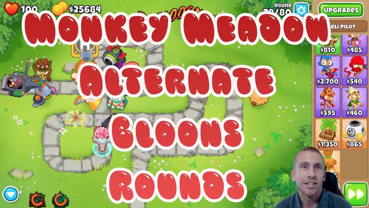 Bloons TD 6 - Monkey Meadow Alternate Bloons Rounds Walkthrough - YouTube