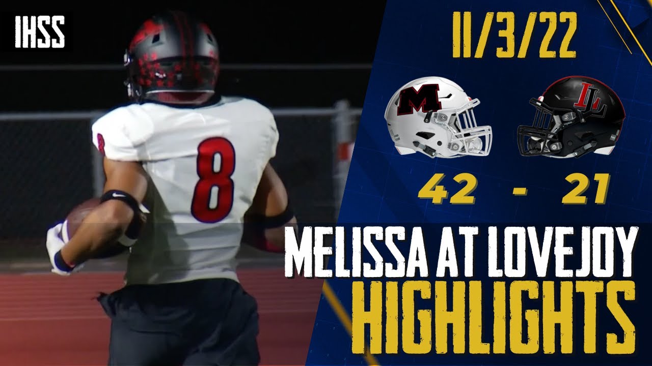 Melissa at Lovejoy - 2022 Week 11 Football Highlights - YouTube