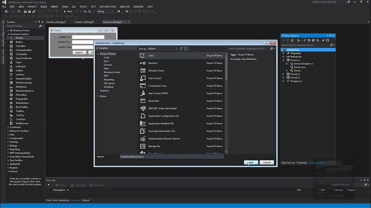 C# Global Variable Tutorial - YouTube