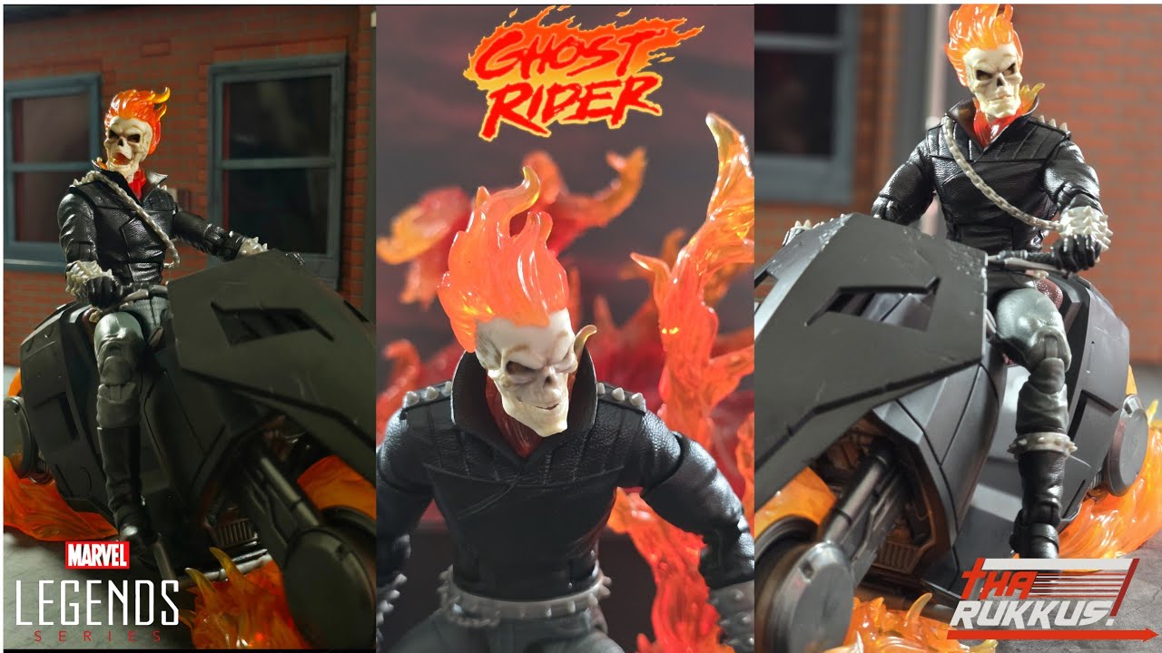 Marvel Legends Ghost Rider "Dan Ketch" w Hellcycle Deluxe Marvel 85th ...