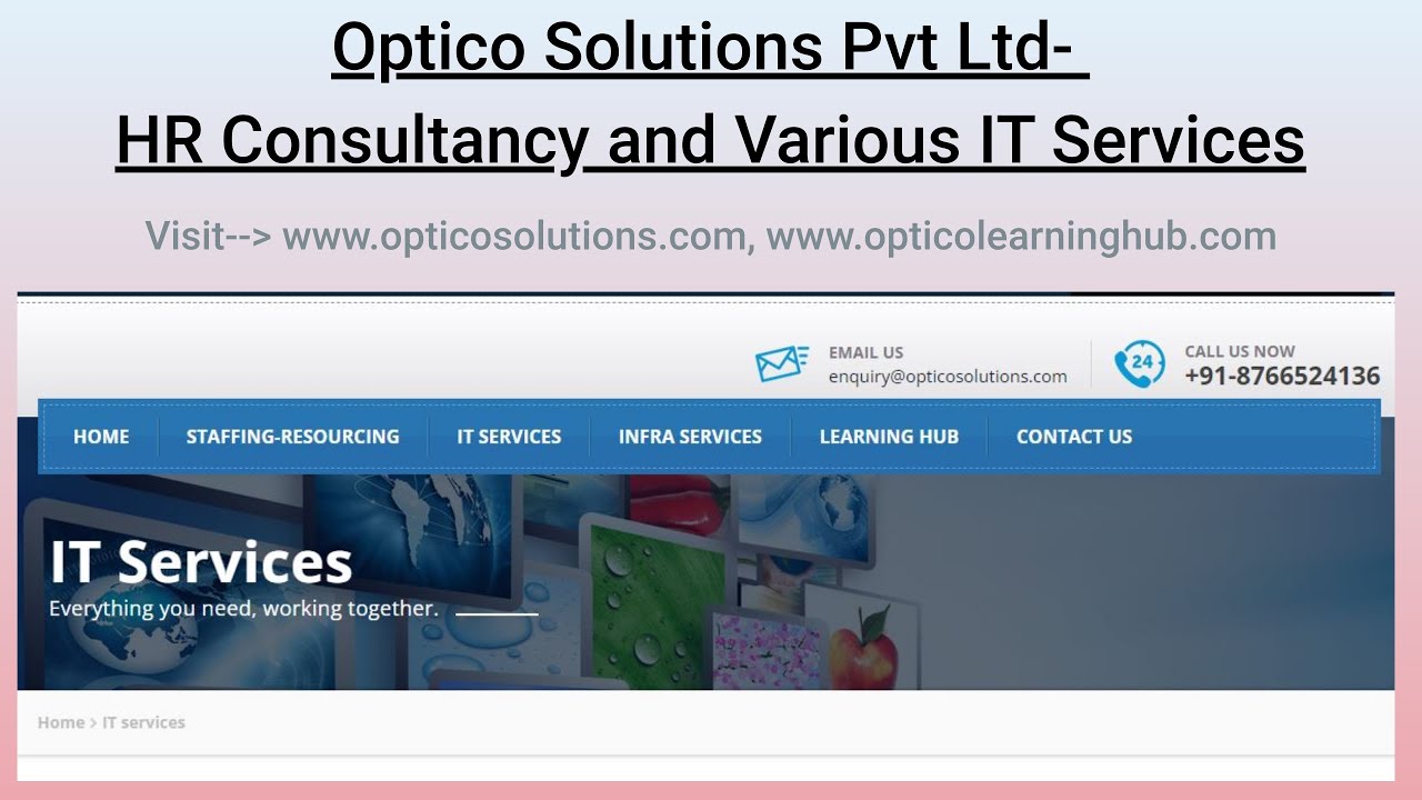 Optico Solutions Pvt Ltd - HR Consultancy and Various IT Services - YouTube