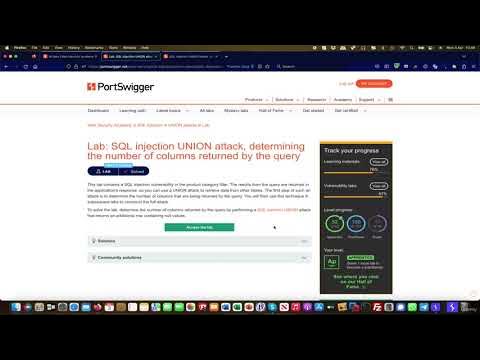 1.Union-Based SQL Injection Tutorial - PortSwigger SQLi Series Part 1 | Complete Walkthrough ...