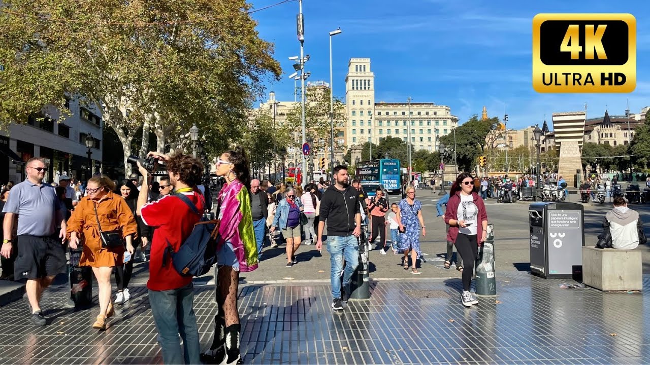 It's mid-November, and it's as warm as summer ☀️|| Central Barcelona ...