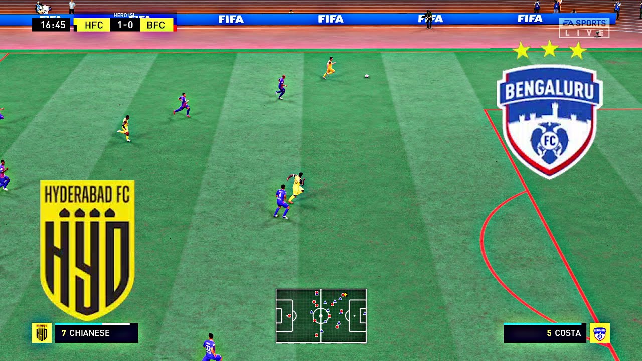 ISL live Hyderabad FC vs Bengaluru FC HFC vs BFC Hero live Match Today ...