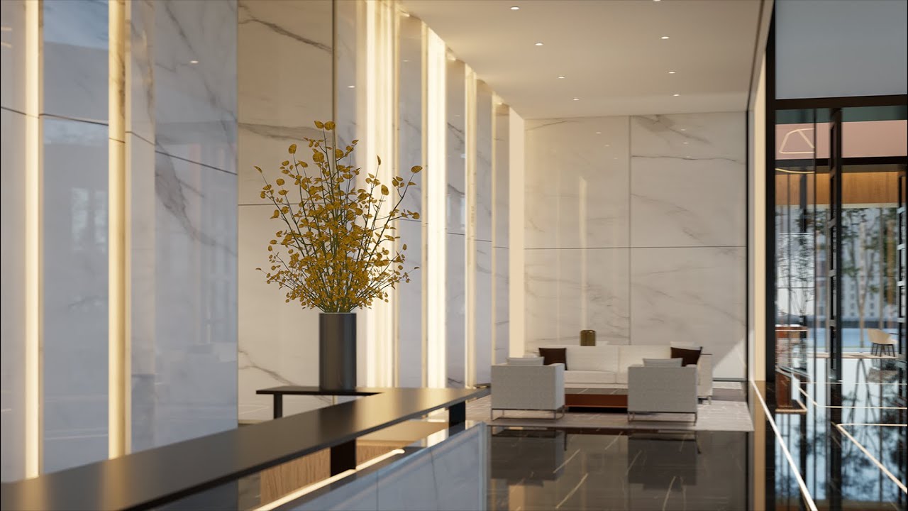 Luxury modern high rise entrance and elevator lobby #design (update ...