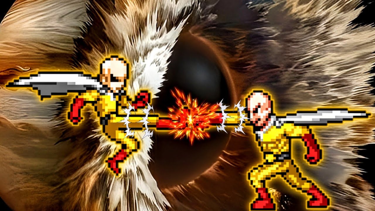Manga Saitama V2 OP (New) VS Accurate Saitama OP in Mugen - YouTube