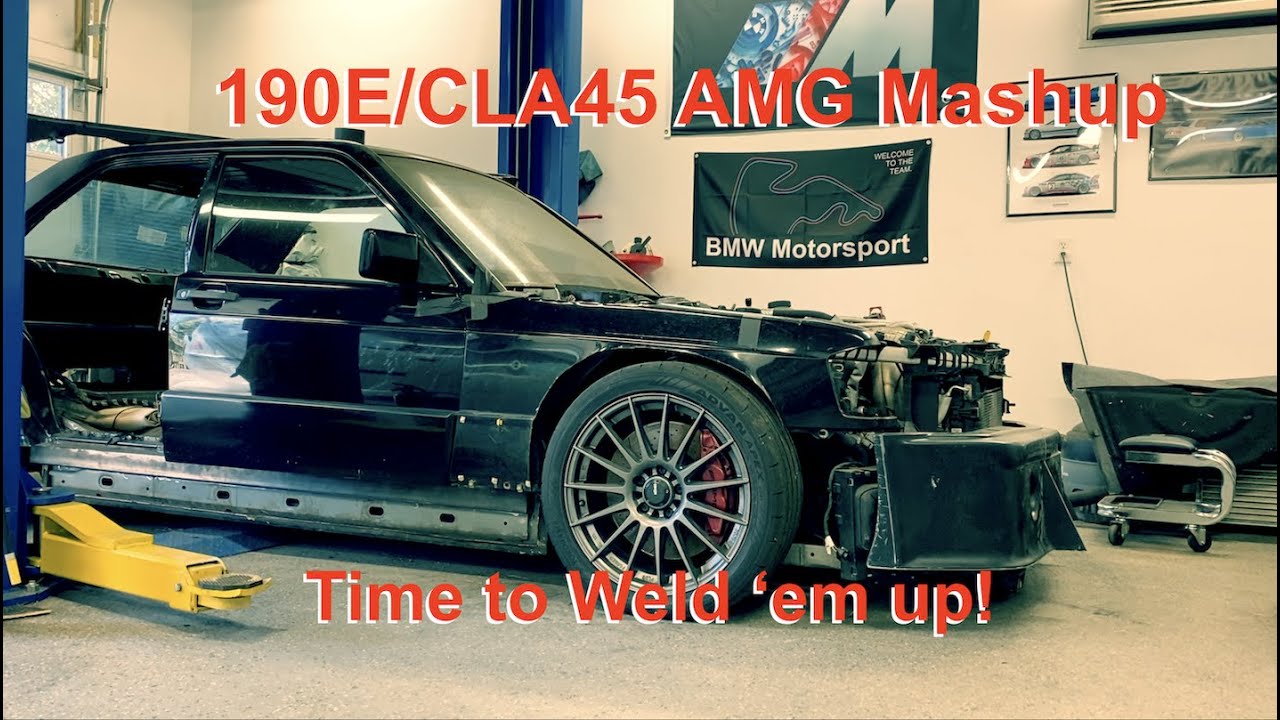 Mercedes 190e and CLA45 AMG Chassis Swap EP.3 - YouTube