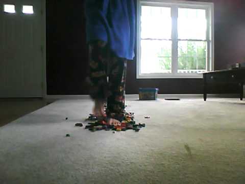 Stepping on LEGOs - YouTube
