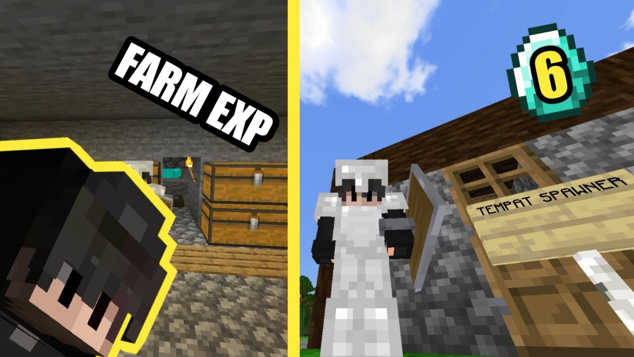 Membuat Farm Exp di Minecraft #6 - YouTube
