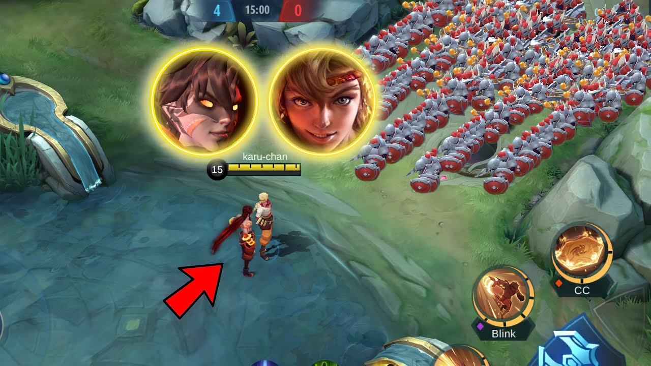 MOBILE LEGEND : lieh and yin vs 100 minions (full item and no item ...