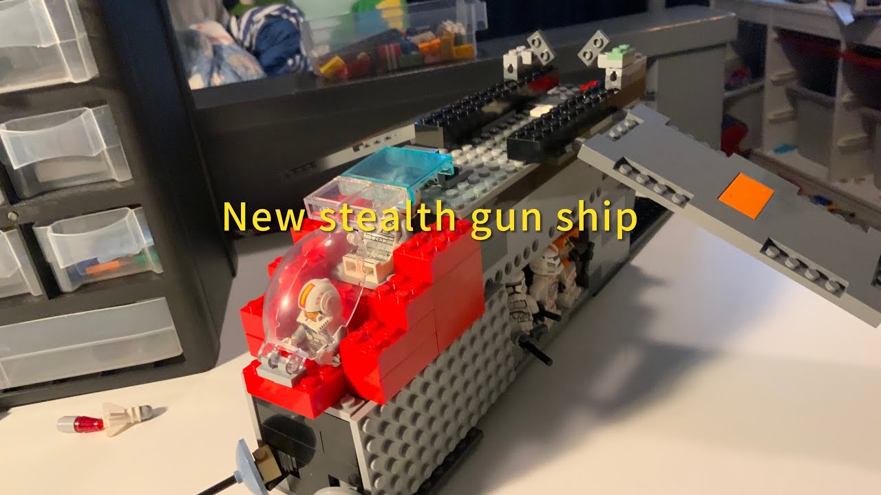 Stealth gunship moc - YouTube