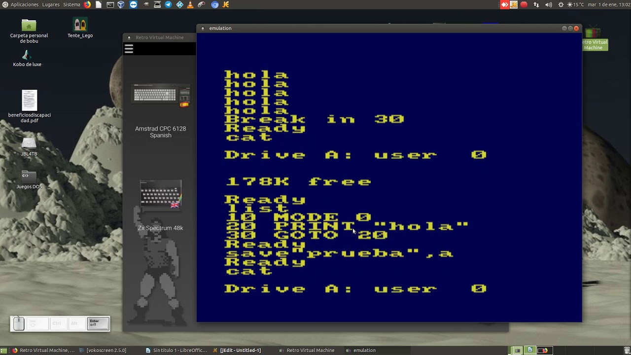 Crear o editar programas Basic del Amstrad CPC con jEdit y RetroVirtualMachine - YouTube