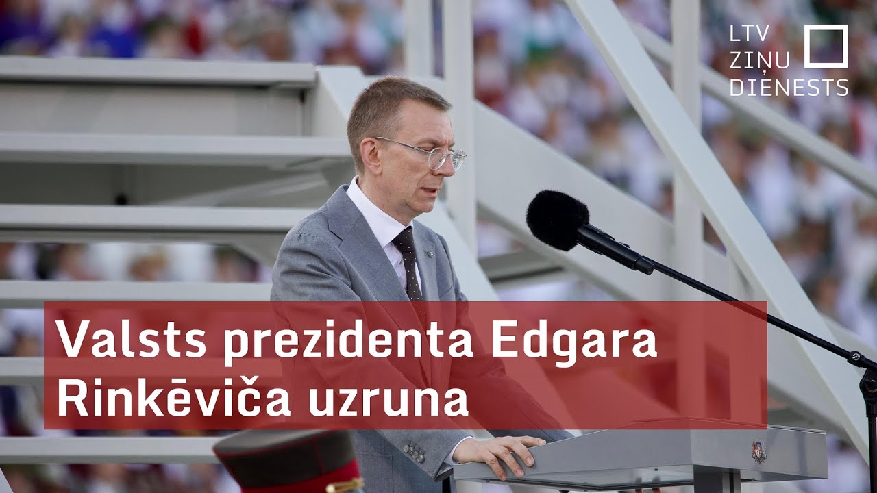 Valsts prezidenta Edgara Rinkēviča uzruna - YouTube