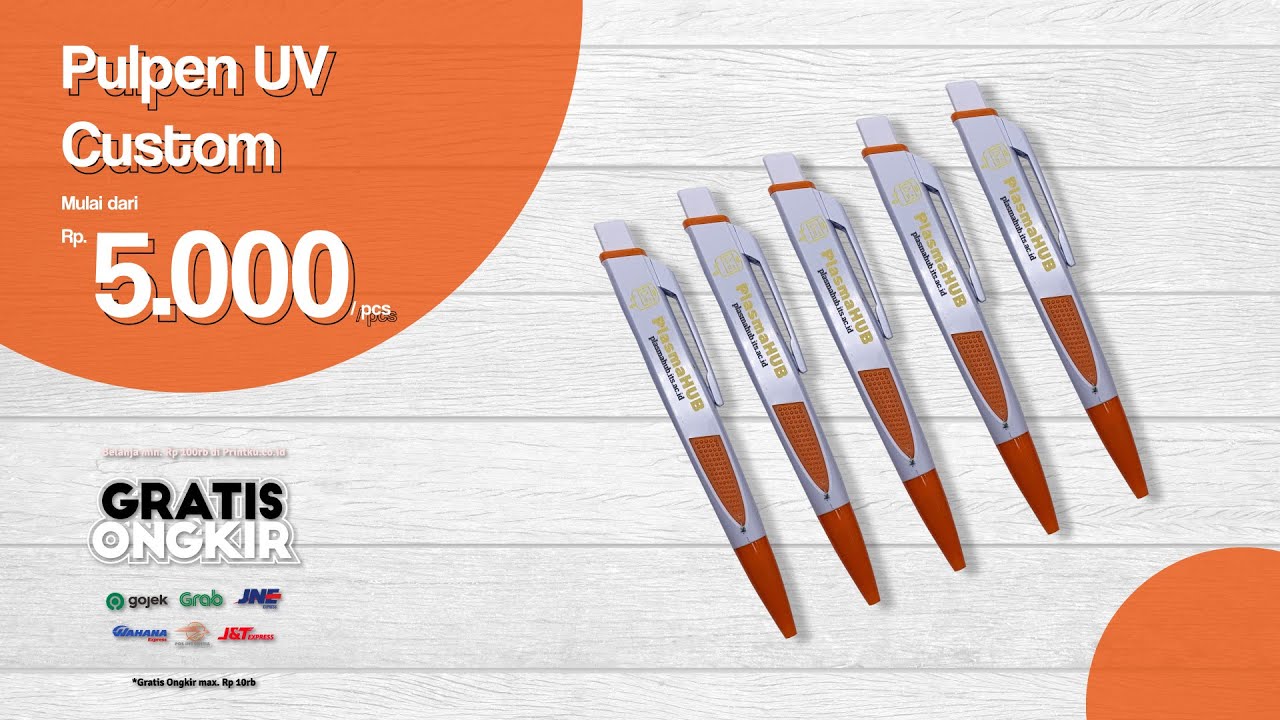 Cetak Pulpen UV Custom | Print Pulpen UV Custom | PRINTKU | #PULPEN001 ...